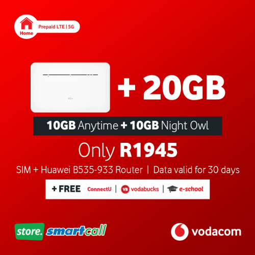 Huawei B535-933 4G CPE 3 Router + 20GB Vodacom LTE Data