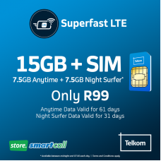 SIM Only + 15GB Telkom Data Bundle